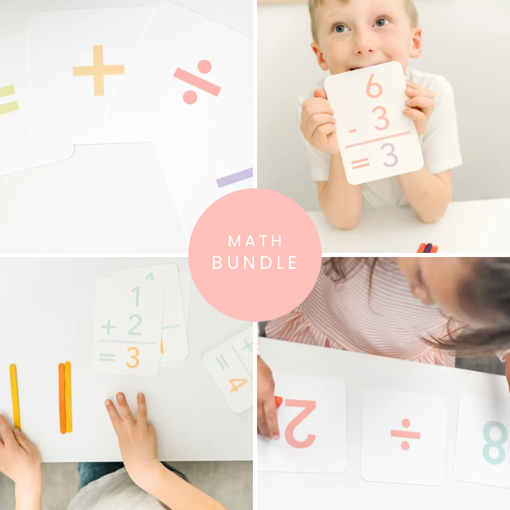 Math Flashcards Bundle - Educational for Kids | MoogCo Baby