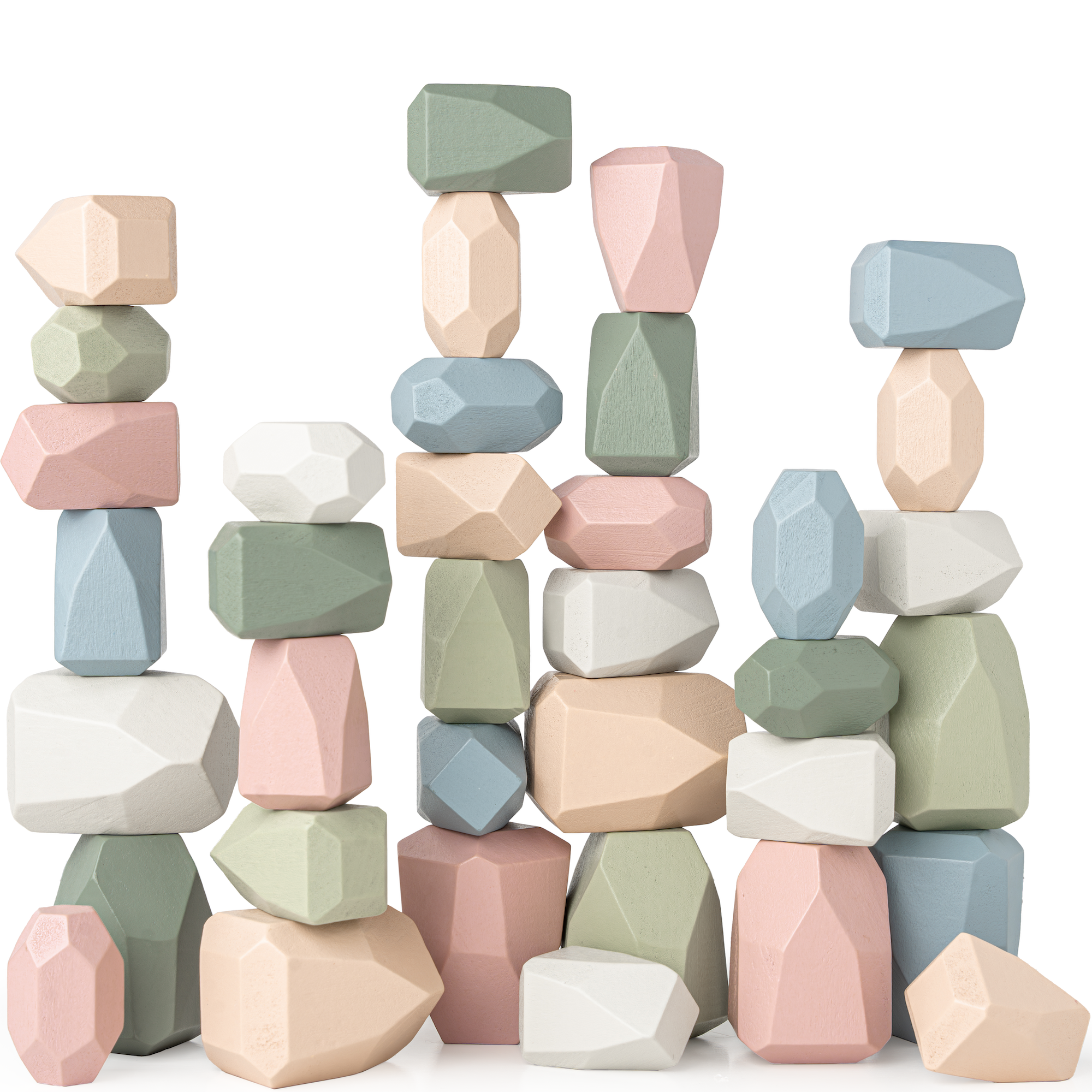 Stacking Blocks for Toddlers in Neutral Pack | MoogCo Baby
