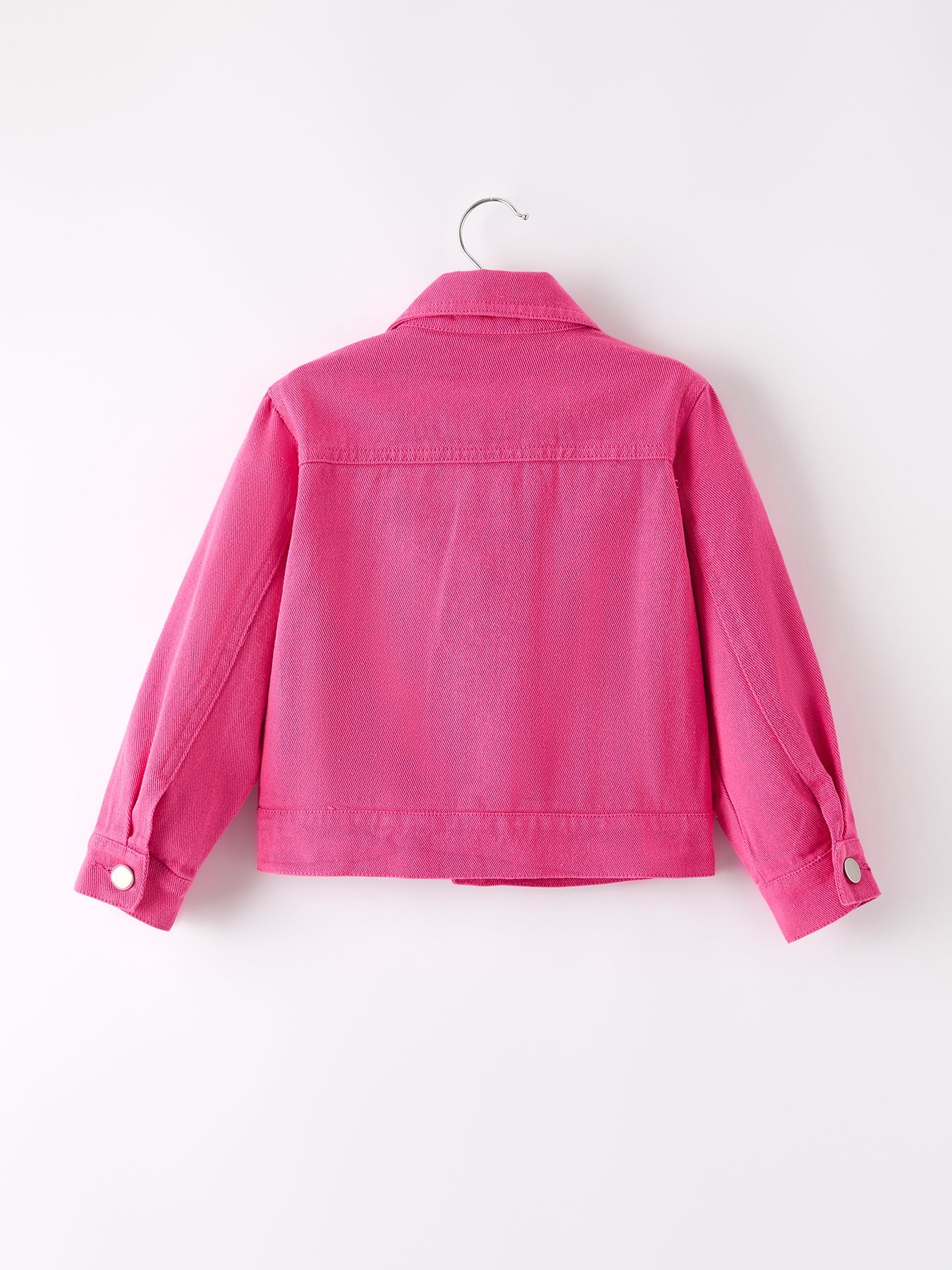 Hot Pink Fall Girls Denim Top – MOOGCO Baby