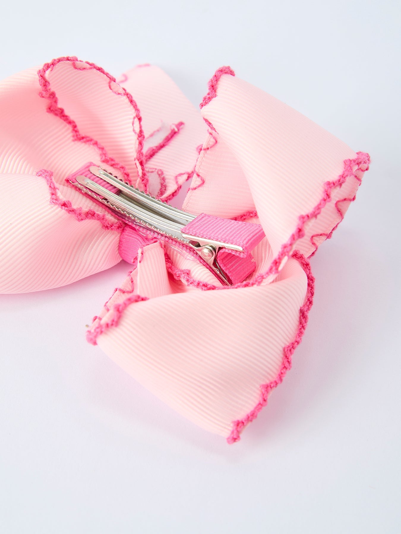 Bow Embroidered Girls Hairpin 4.1 Inches – MOOGCO Baby