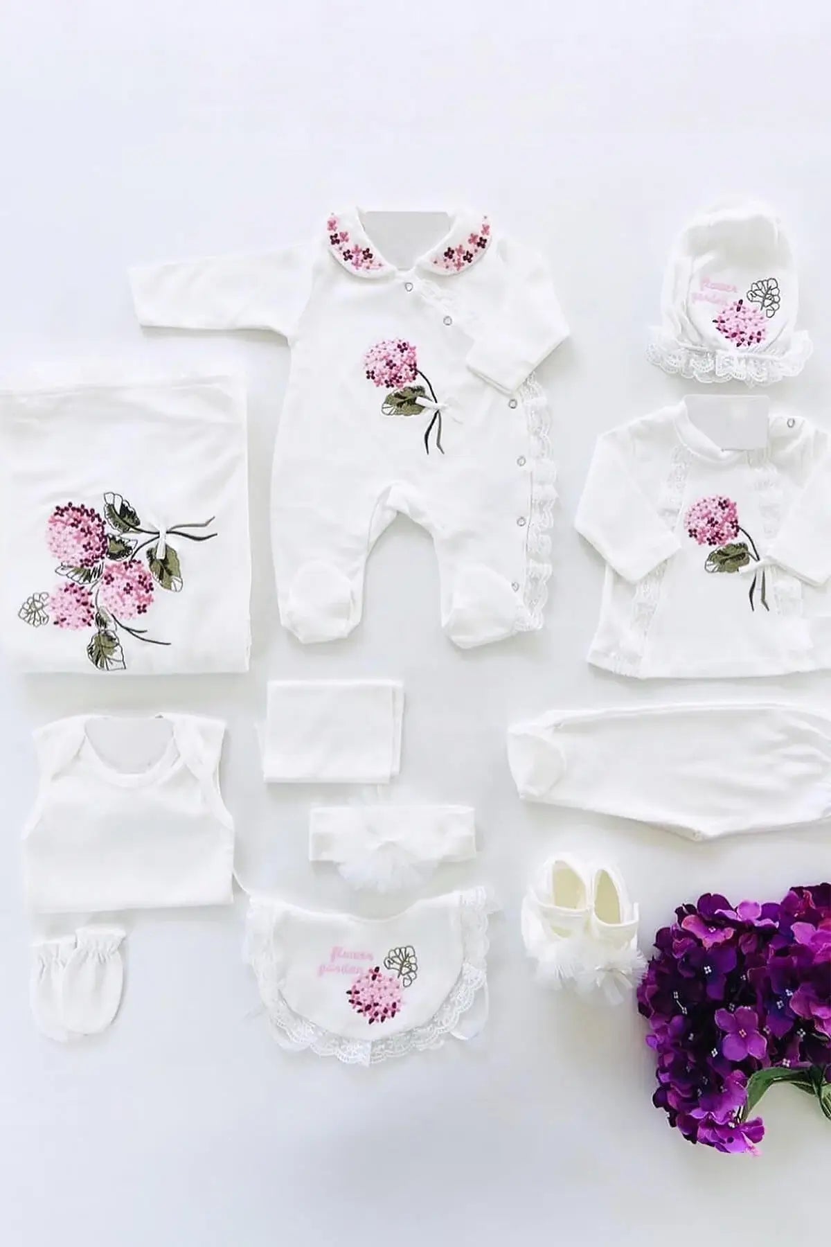Bloom Floral Newborn Coming Home Set (11 Pcs) | MoogCo Baby