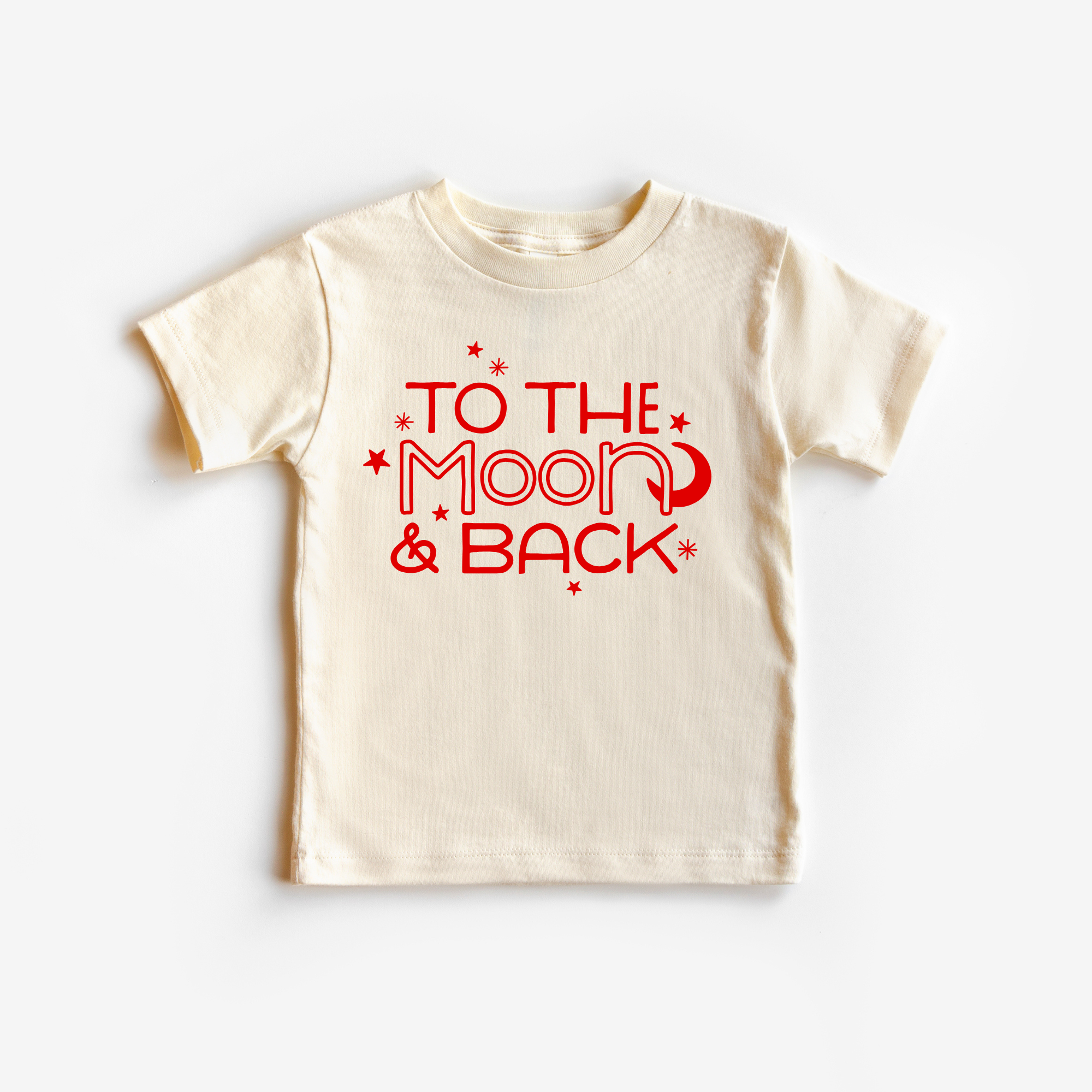 To the Moon and Back Red T-Shirt for Kids – MOOGCO Baby