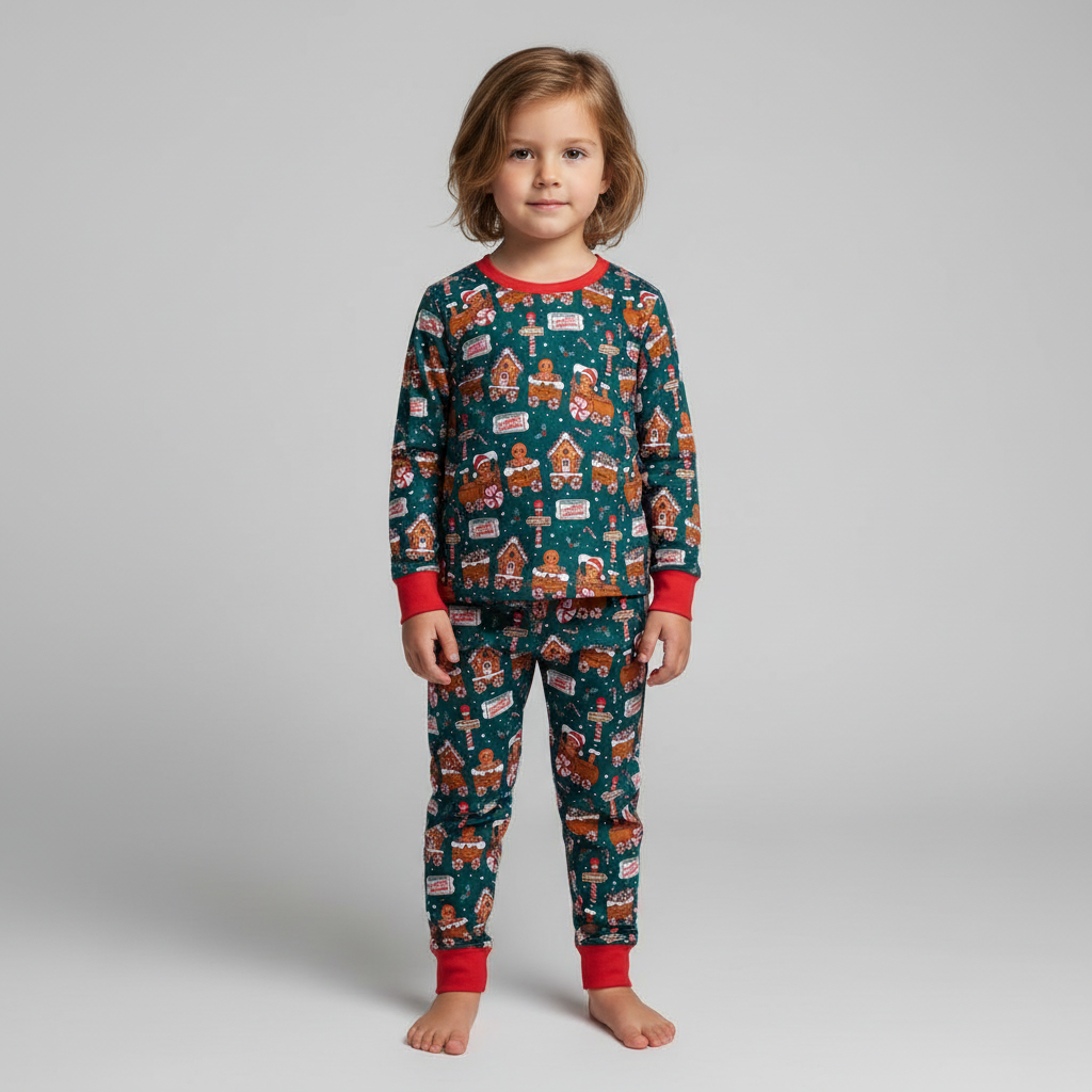Gingerbread house Pj Set | MoogCo Baby