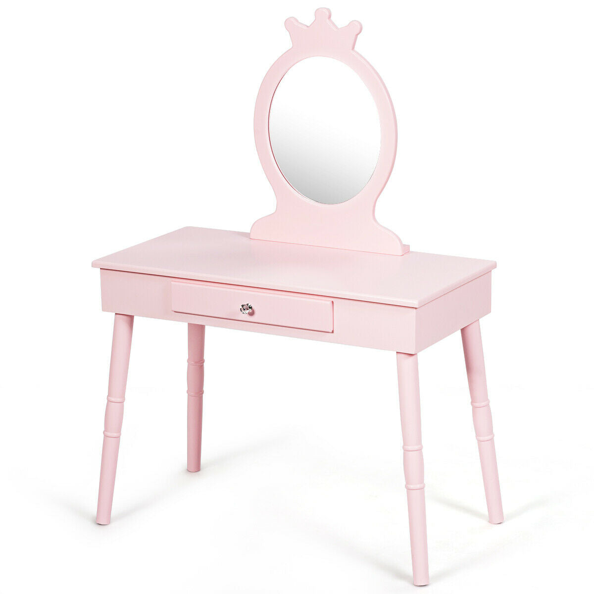 Kids Vanity Makeup Table and Chair Set Make Up Stool | MOOGCO Baby