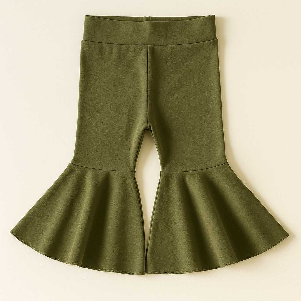 Olive Green Baby Bell Bottoms Set: Army | Two-Piece Sets & – MOOGCO Baby