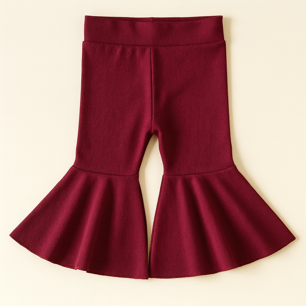 Burgundy Baby Bell Bottoms - Trendy & Comfortable – MOOGCO Baby