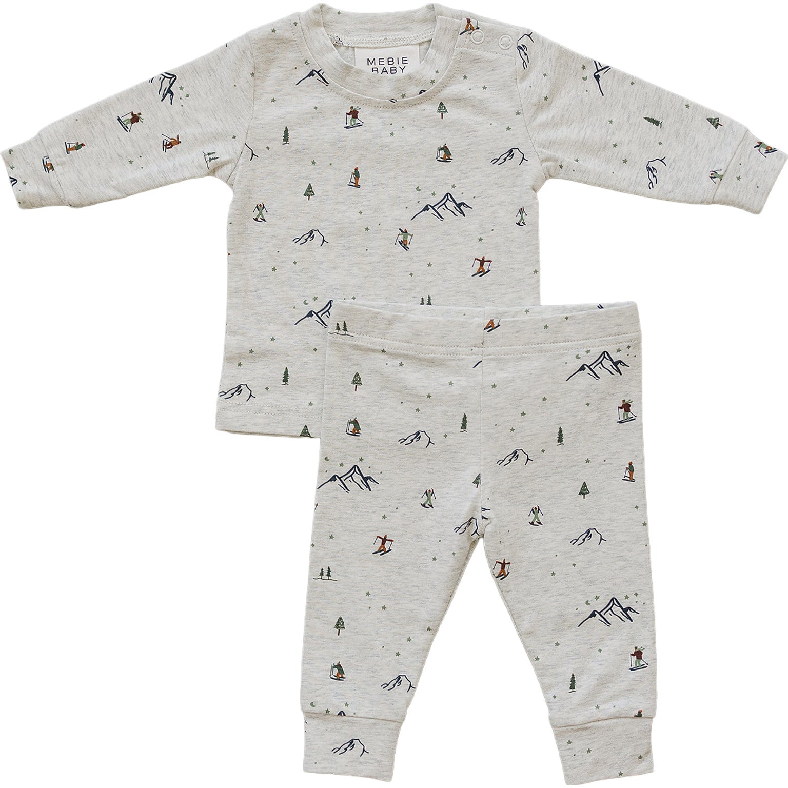 Ski Print Cozy Set - Organic Cotton for New... | MoogCo Baby