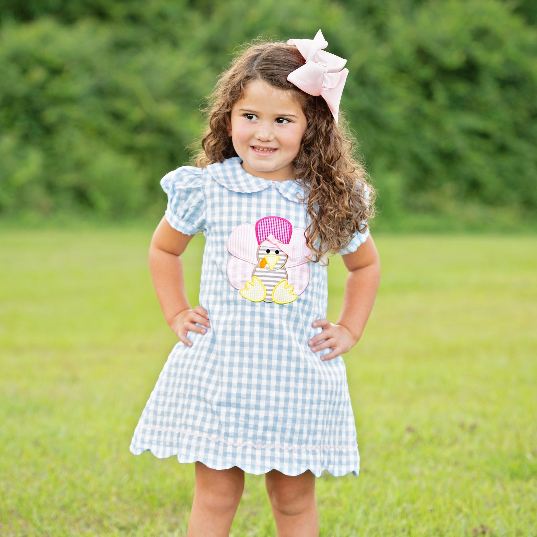 Girls Thanksgiving Turkey Dress - Soft Fabr... | MoogCo Baby