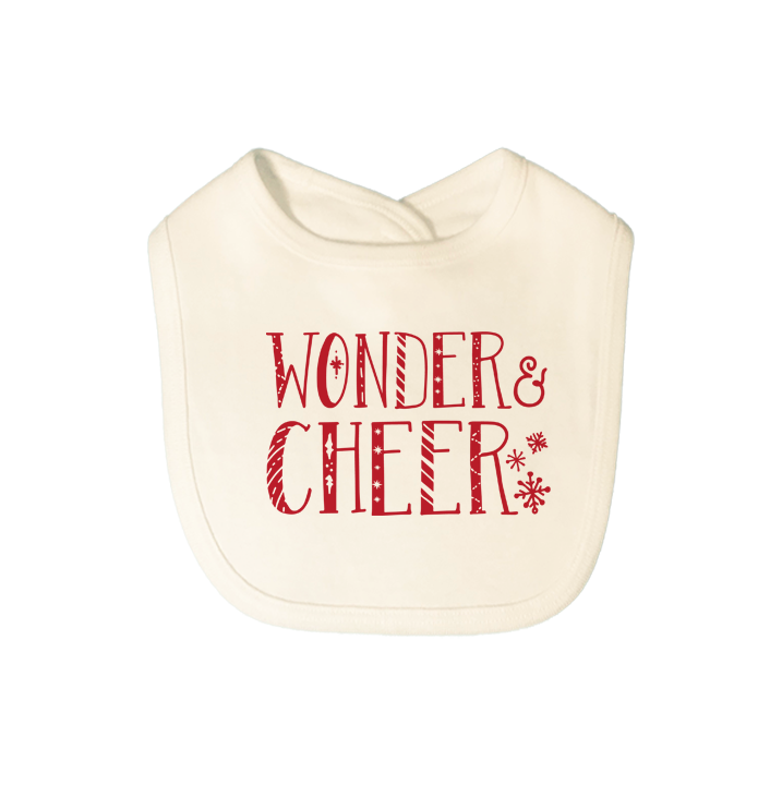 graphic bib | wonder & cheer | MoogCo Baby