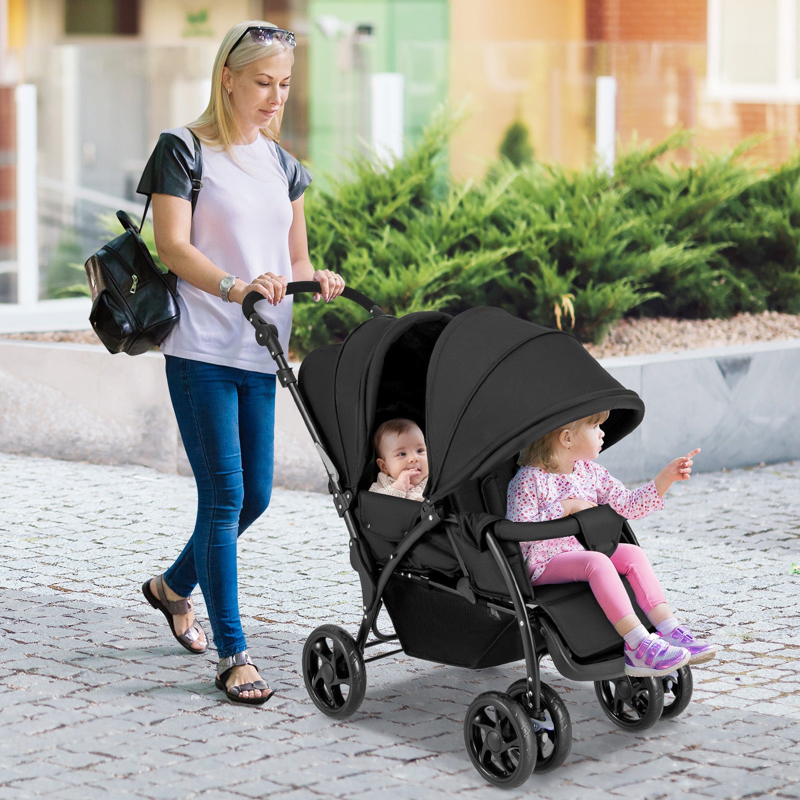 Foldable Lightweight Front Back Seats Doubl... | MoogCo Baby