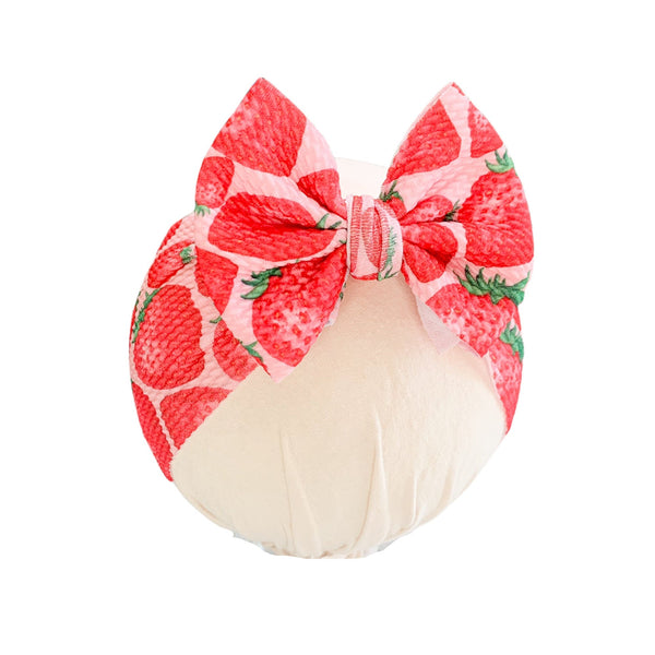 Strawberry Headwrap Bow for Babies – MOOGCO Baby