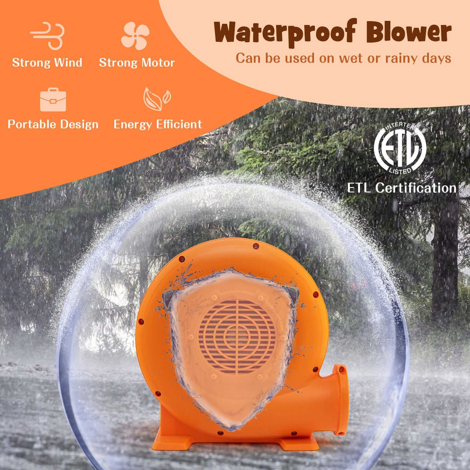 380W Air Blower (0.5HP) for Inflatables wit... | MoogCo Baby