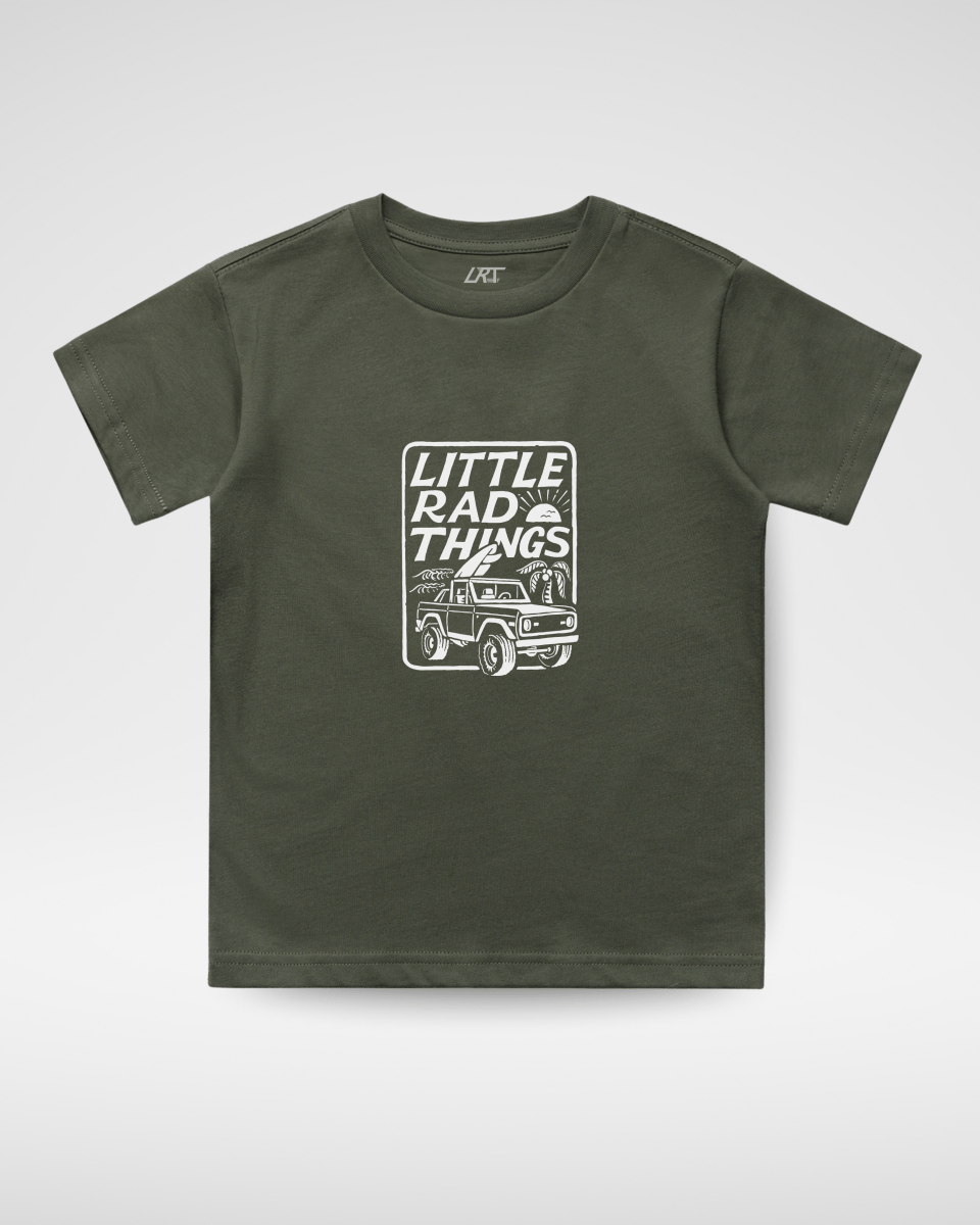 THE BRONCO LITTLE RAD THINGS TEE - OLIVE – MOOGCO Baby