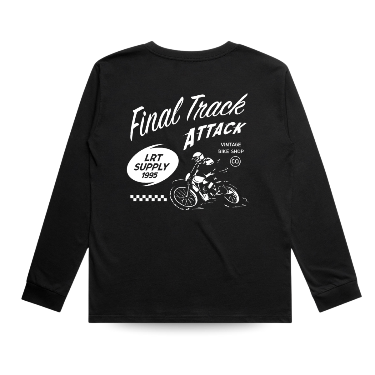 THE FINAL TRACK ATTACK LONG SLEEVE TEE - SOLID BLACK – MOOGCO Baby
