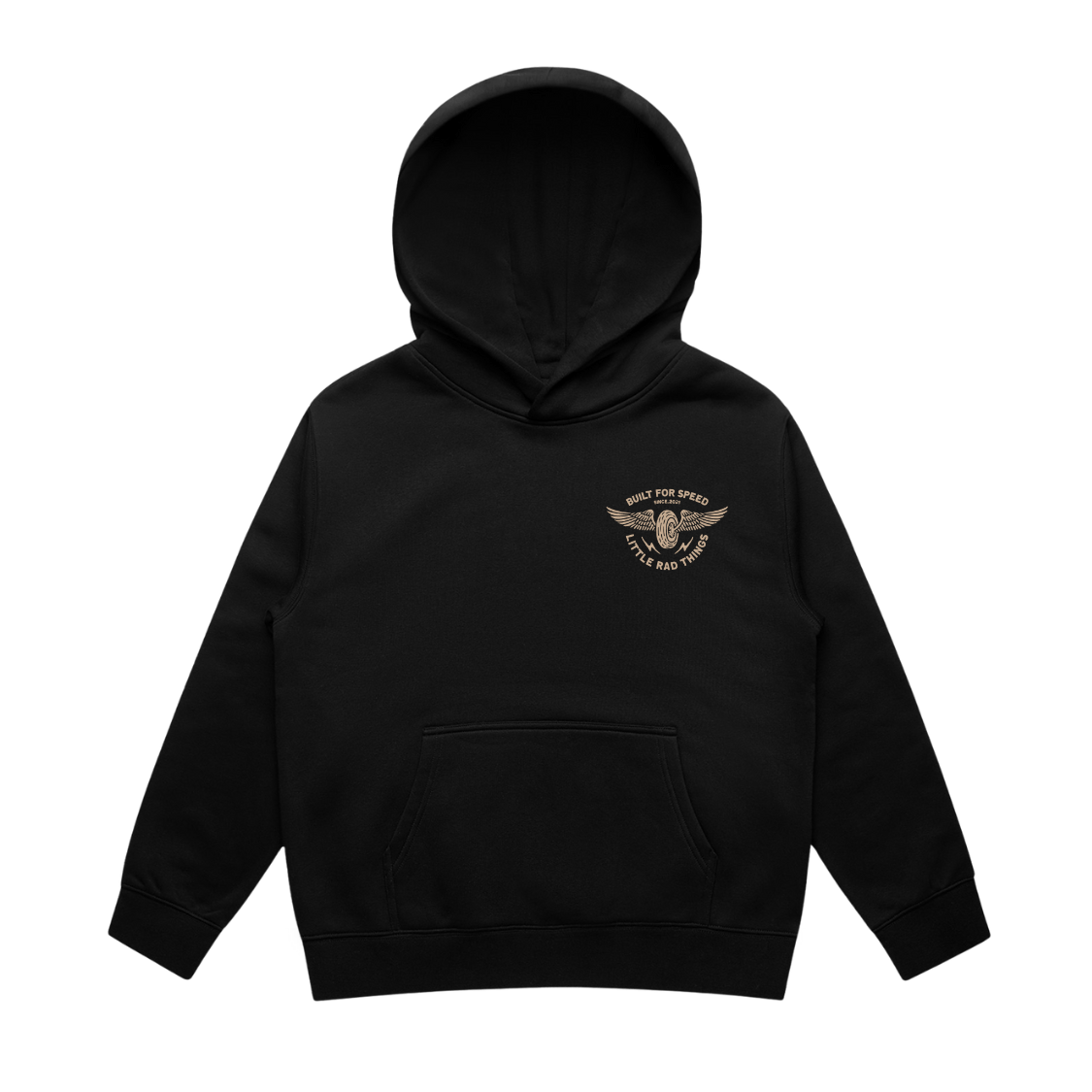 THE WINGED MECHANIC HOODIE - RECYCLED BLACK – MOOGCO Baby