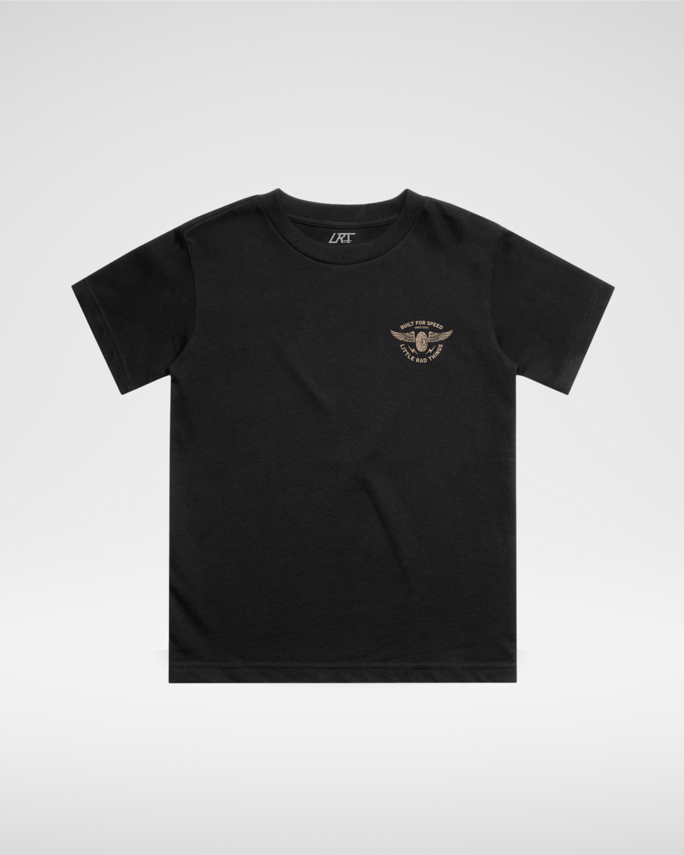THE WINGED MECHANIC TEE - BLACK – MOOGCO Baby