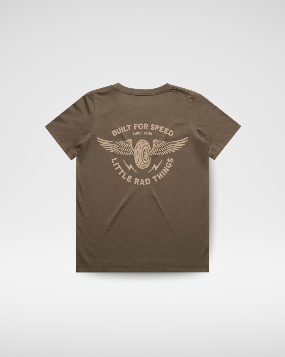 THE WINGED MECHANIC TEE - BROWN – MOOGCO Baby